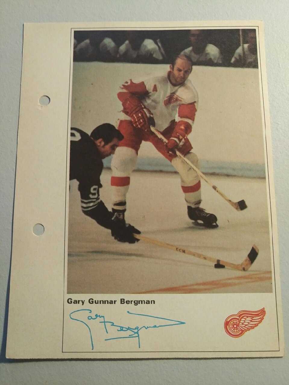 Gary Gunner Bergman 1971-72 TO Sun NHL Action Player Card